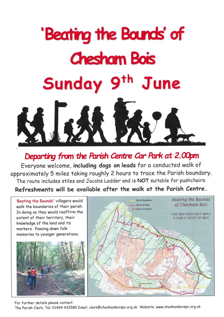 Beating the Bounds: Sat 9 June 2pm | Chesham Bois PC
