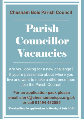 Parish Councillor Vacancies | Chesham Bois PC